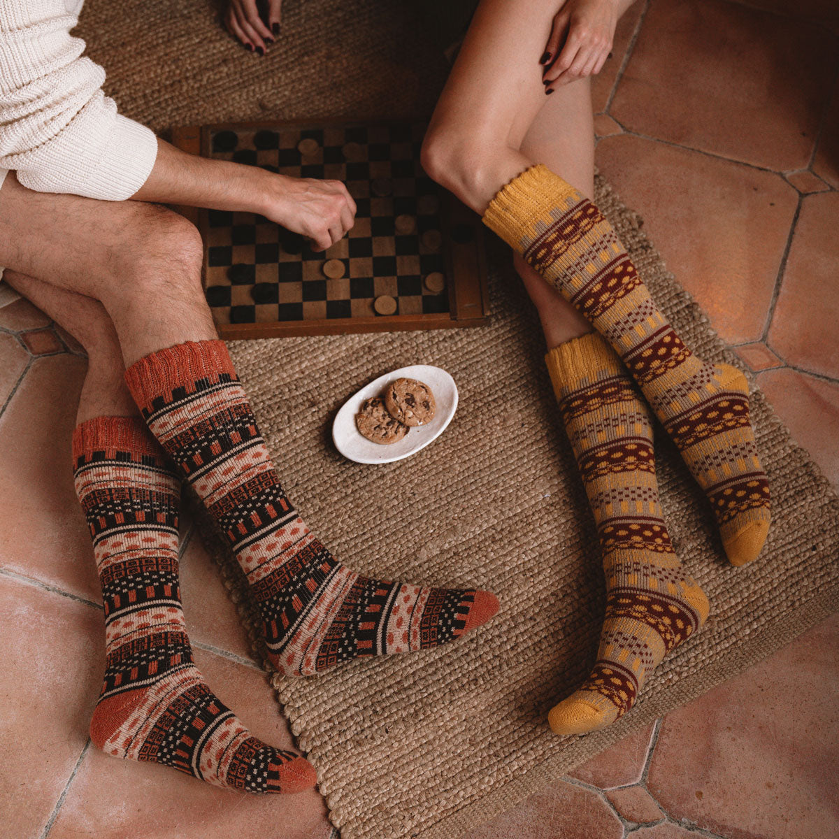Sofia Knee High Socks 2 pairs Nordic Socks UK